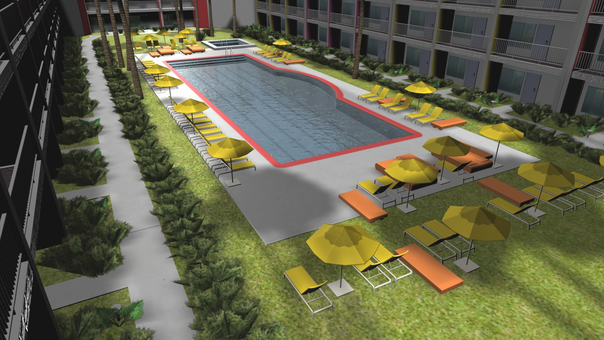 3D Hotel Resort - TurboSquid 1248052