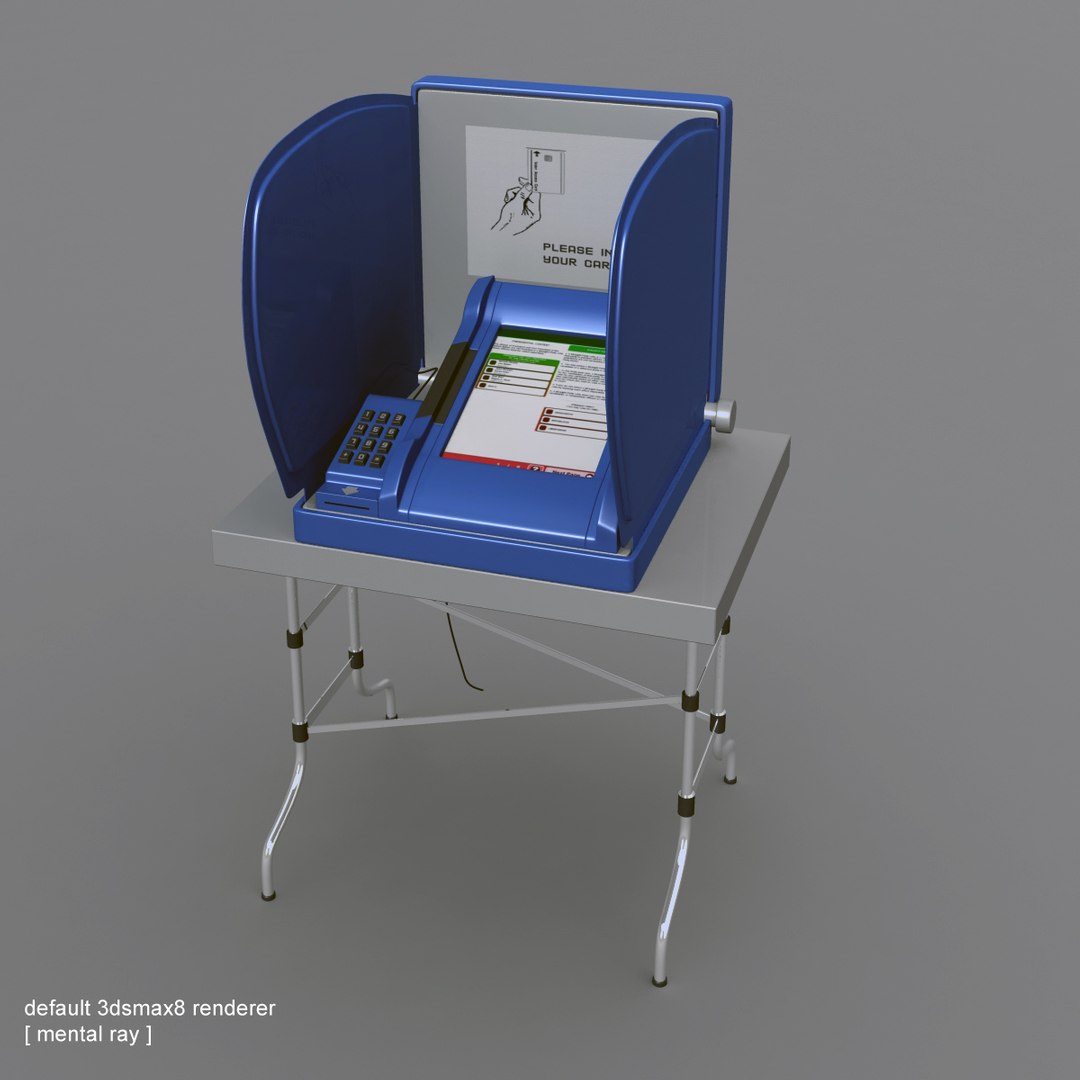 3d Model E-voting Machine
