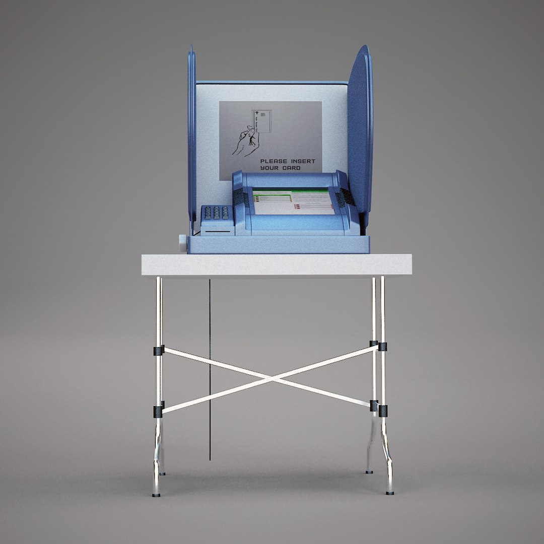 3d Model E-voting Machine