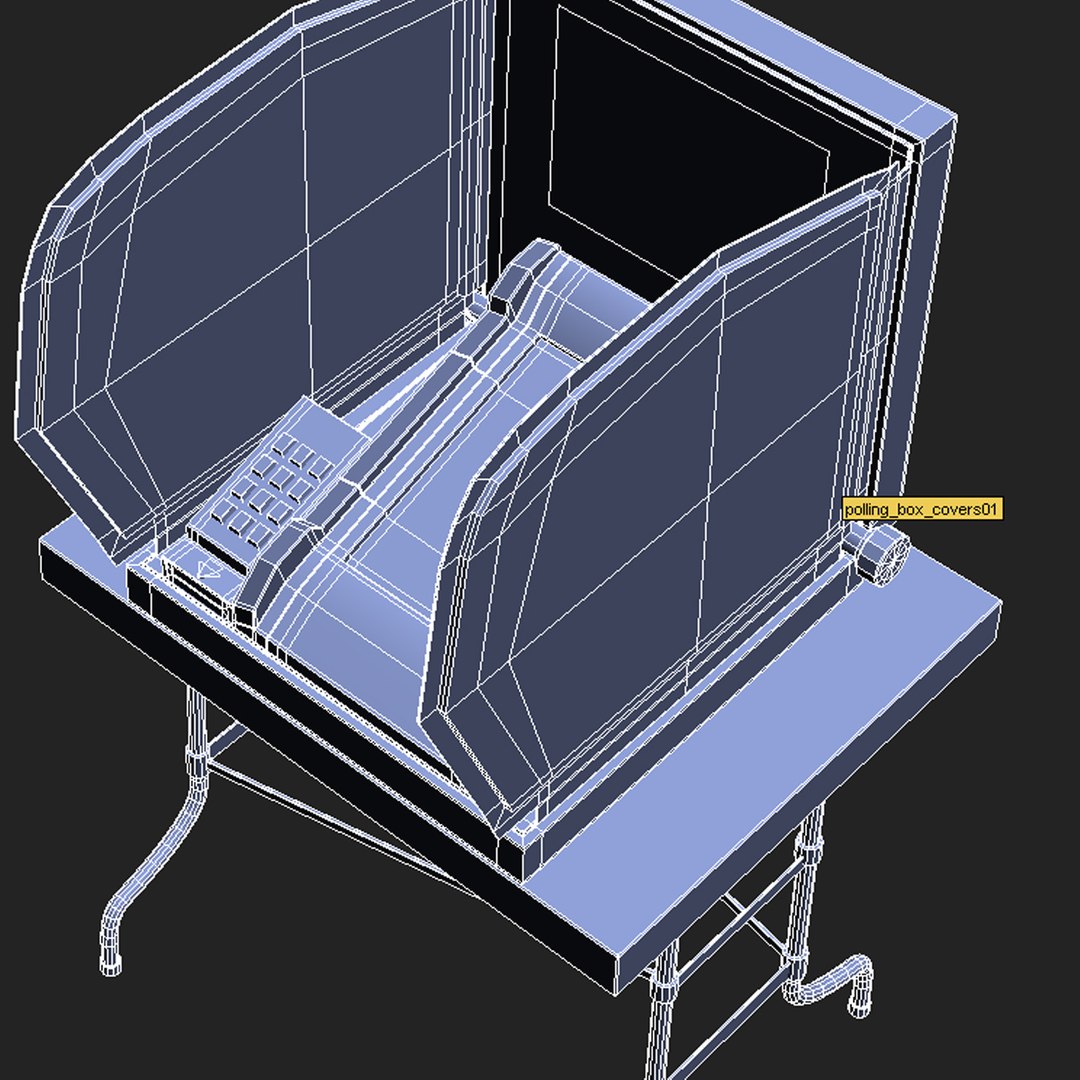 3d Model E-voting Machine