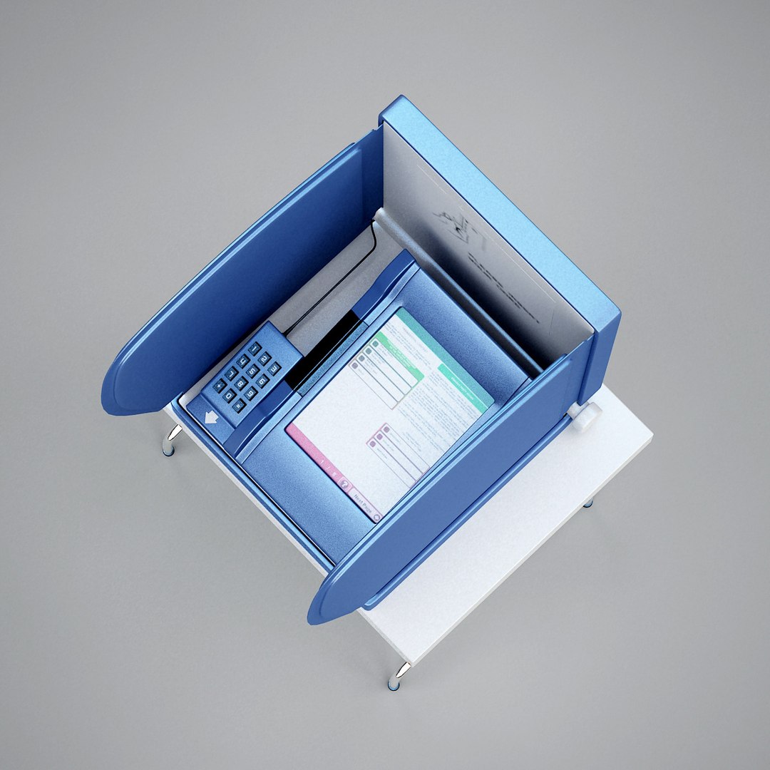 3d Model E-voting Machine