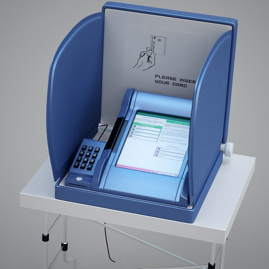 3d Model E-voting Machine