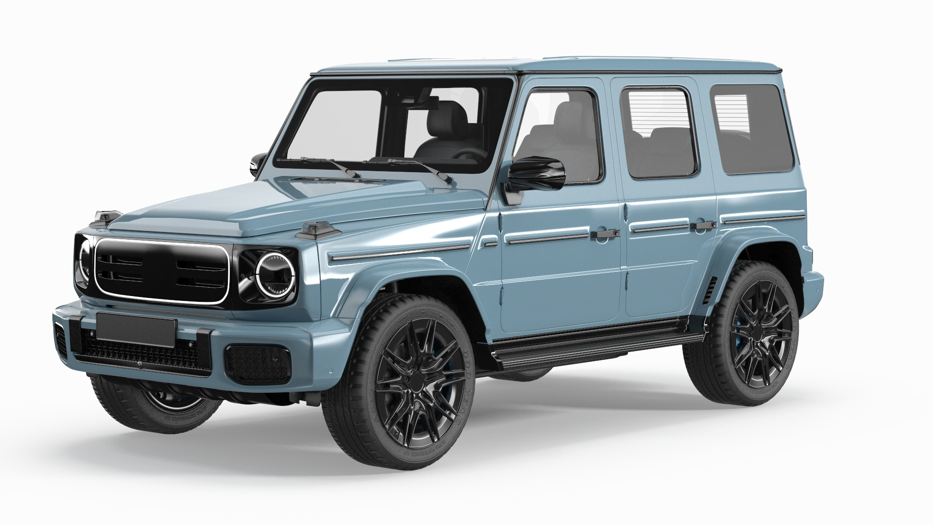 Blue Luxury Electric Off Road SUV 3D Model - TurboSquid 2396154