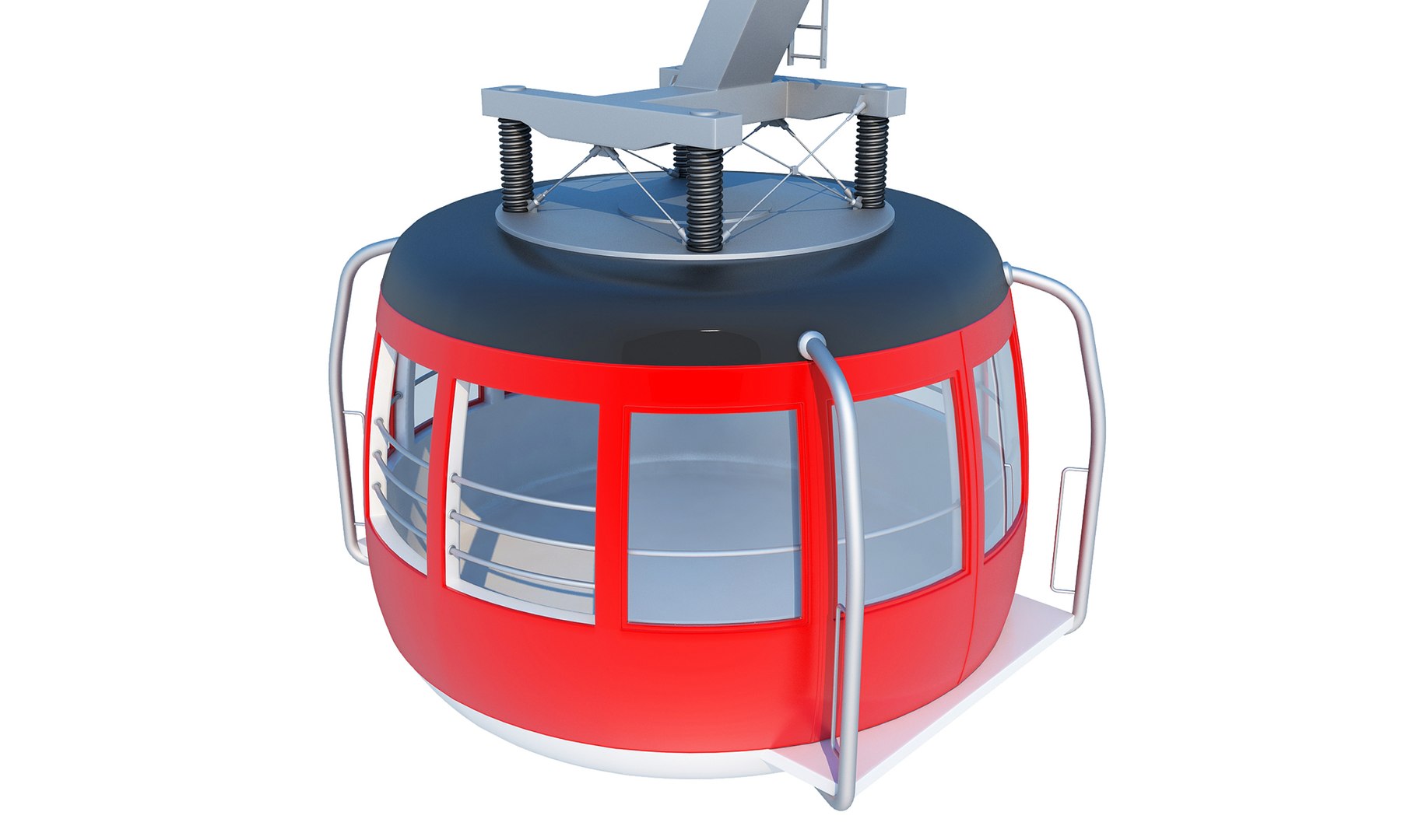 3D Cableway Cable Way - TurboSquid 1659920
