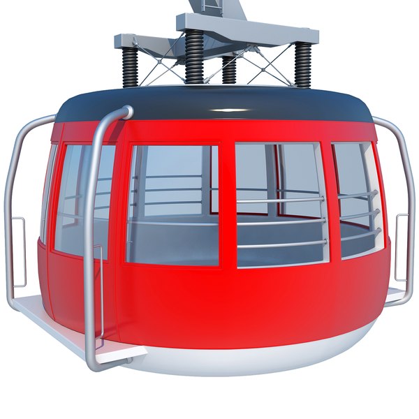 3D cableway cable way - TurboSquid 1659920