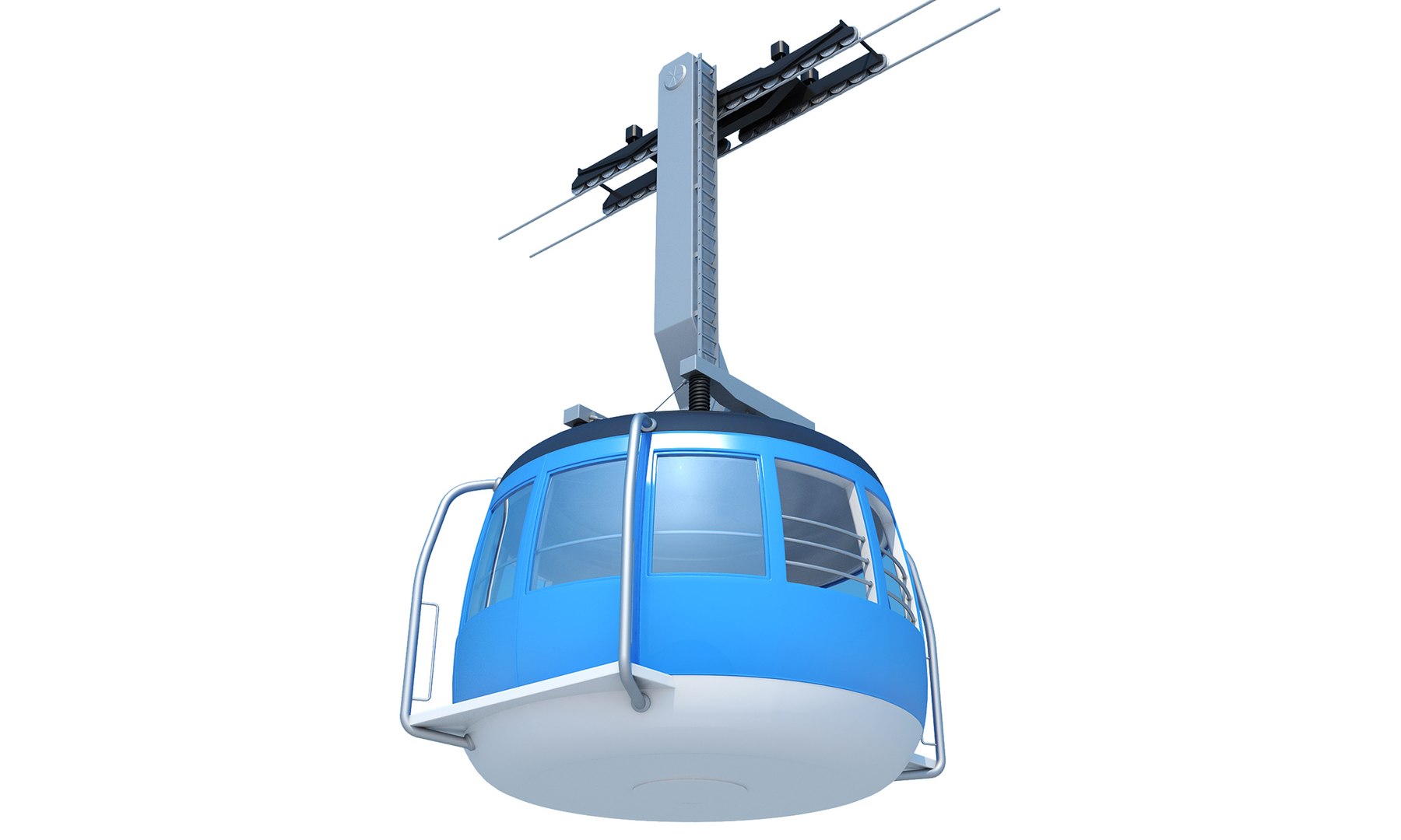 3D Cableway Cable Way - TurboSquid 1659920