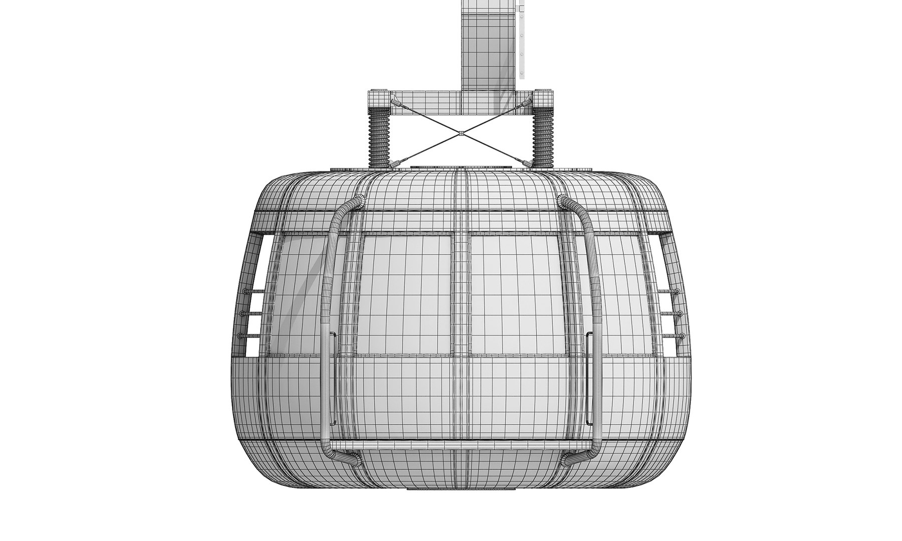 3D Cableway Cable Way - TurboSquid 1659920