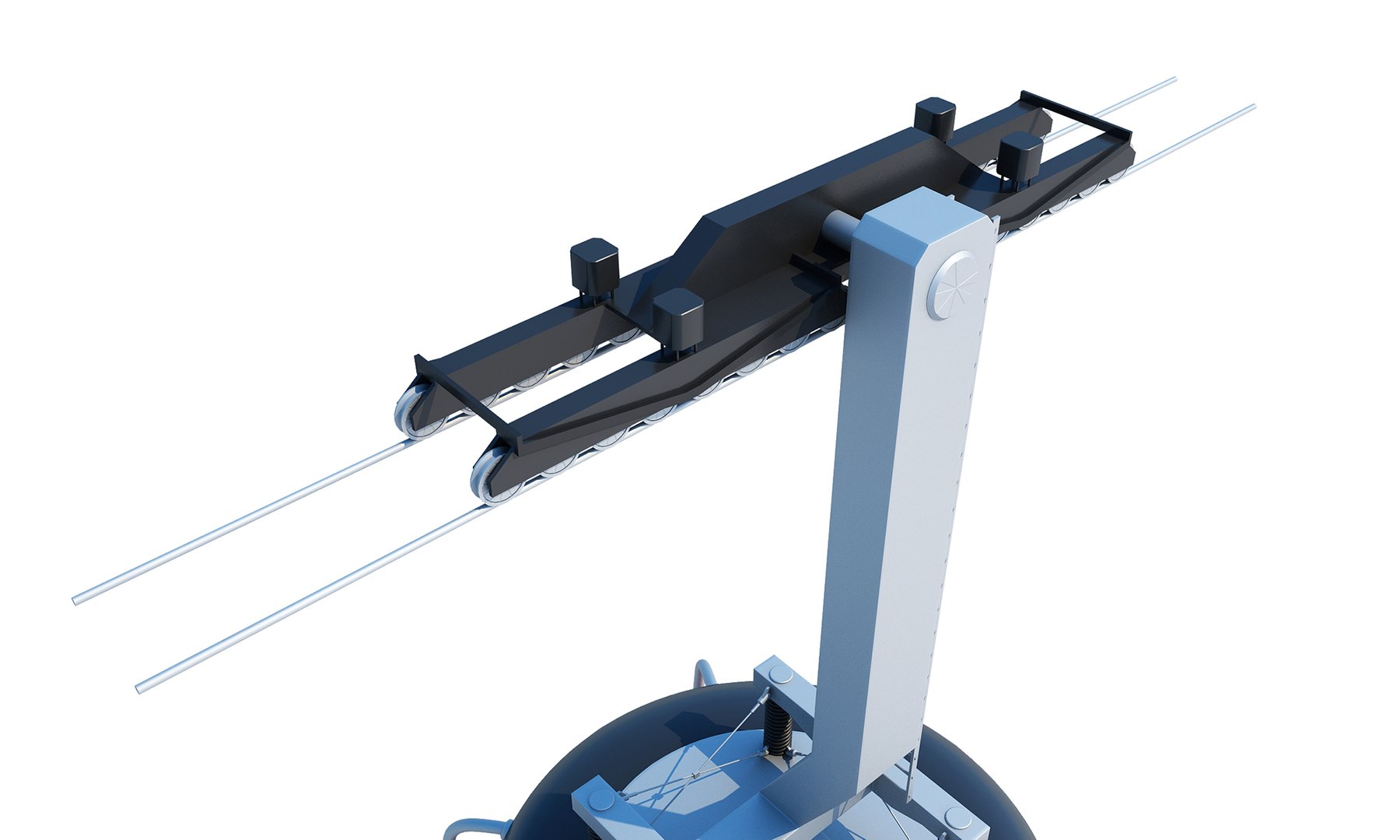 3D Cableway Cable Way - TurboSquid 1659920