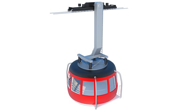 3D cableway cable way - TurboSquid 1659920