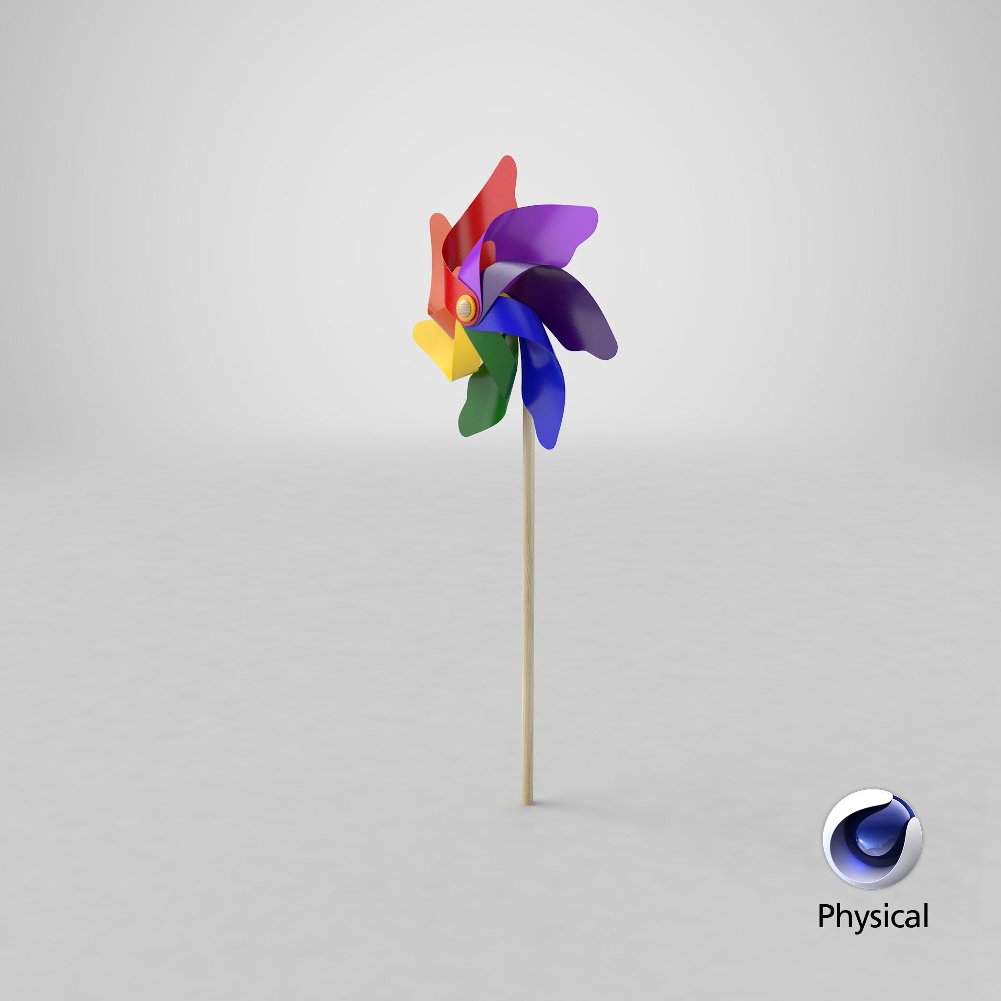 Pinwheel color 3D model - TurboSquid 1377571