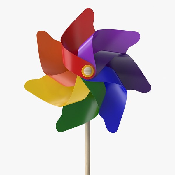 Pinwheel color 3D model - TurboSquid 1377571