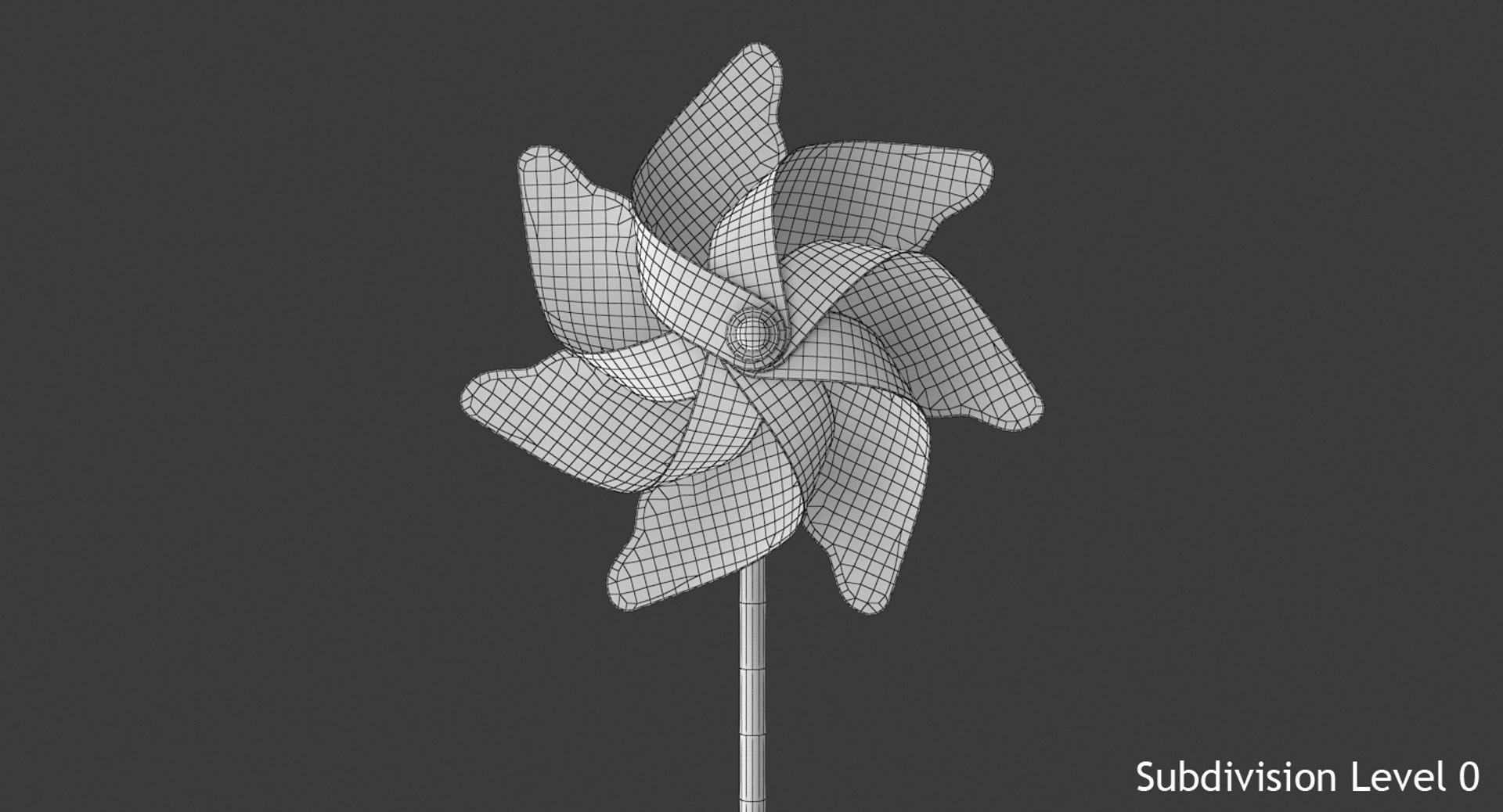 Pinwheel color 3D model - TurboSquid 1377571
