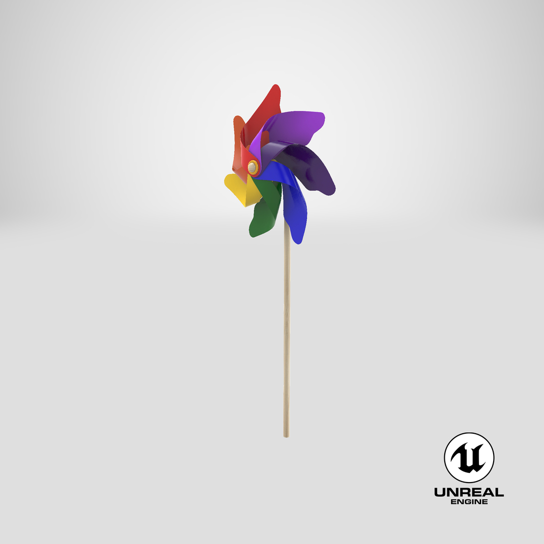 Pinwheel color 3D model - TurboSquid 1377571