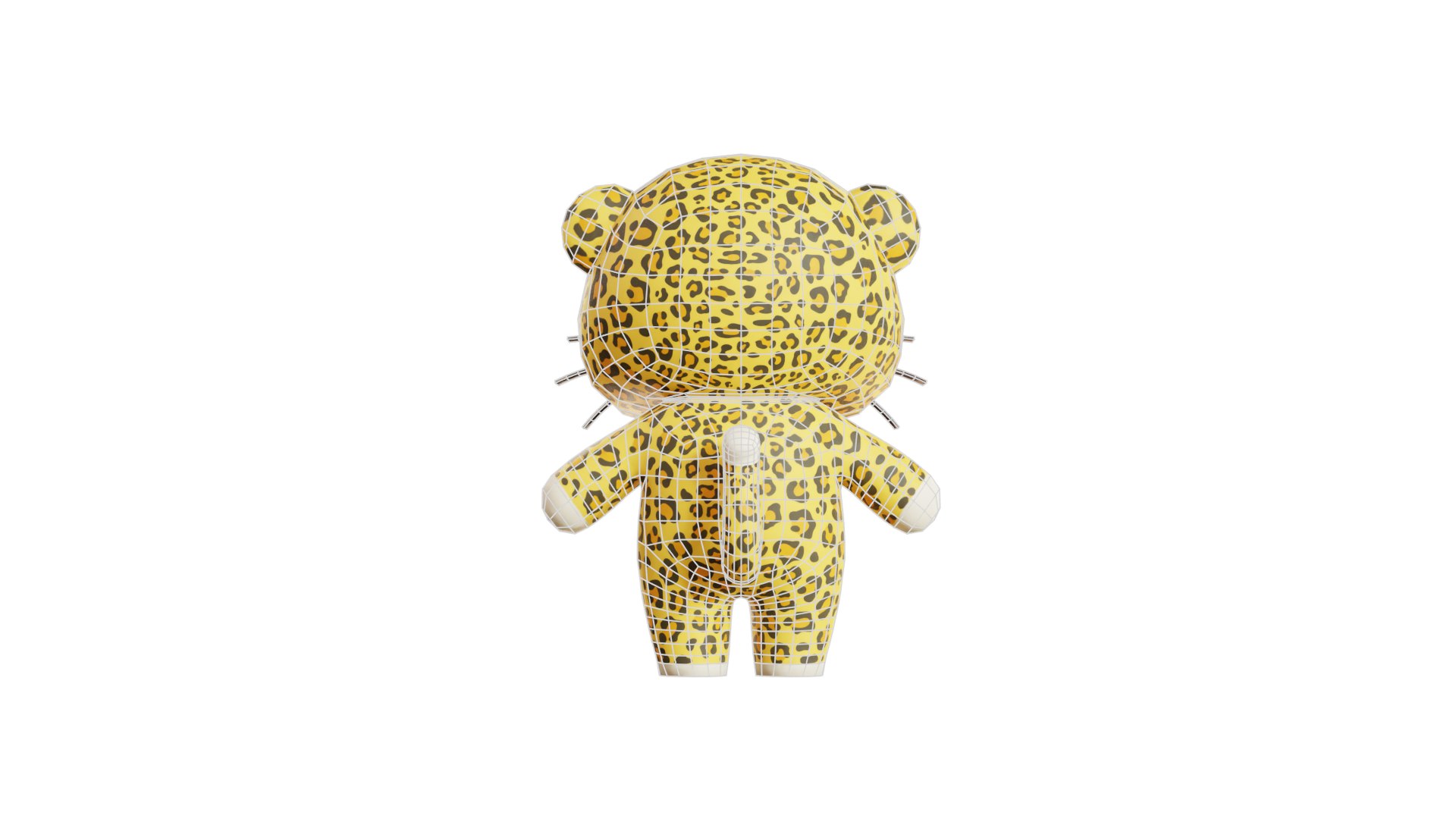 Cartoon Leopard Chibi Kawaii Character Rigged Animated Low-poly 3D ...