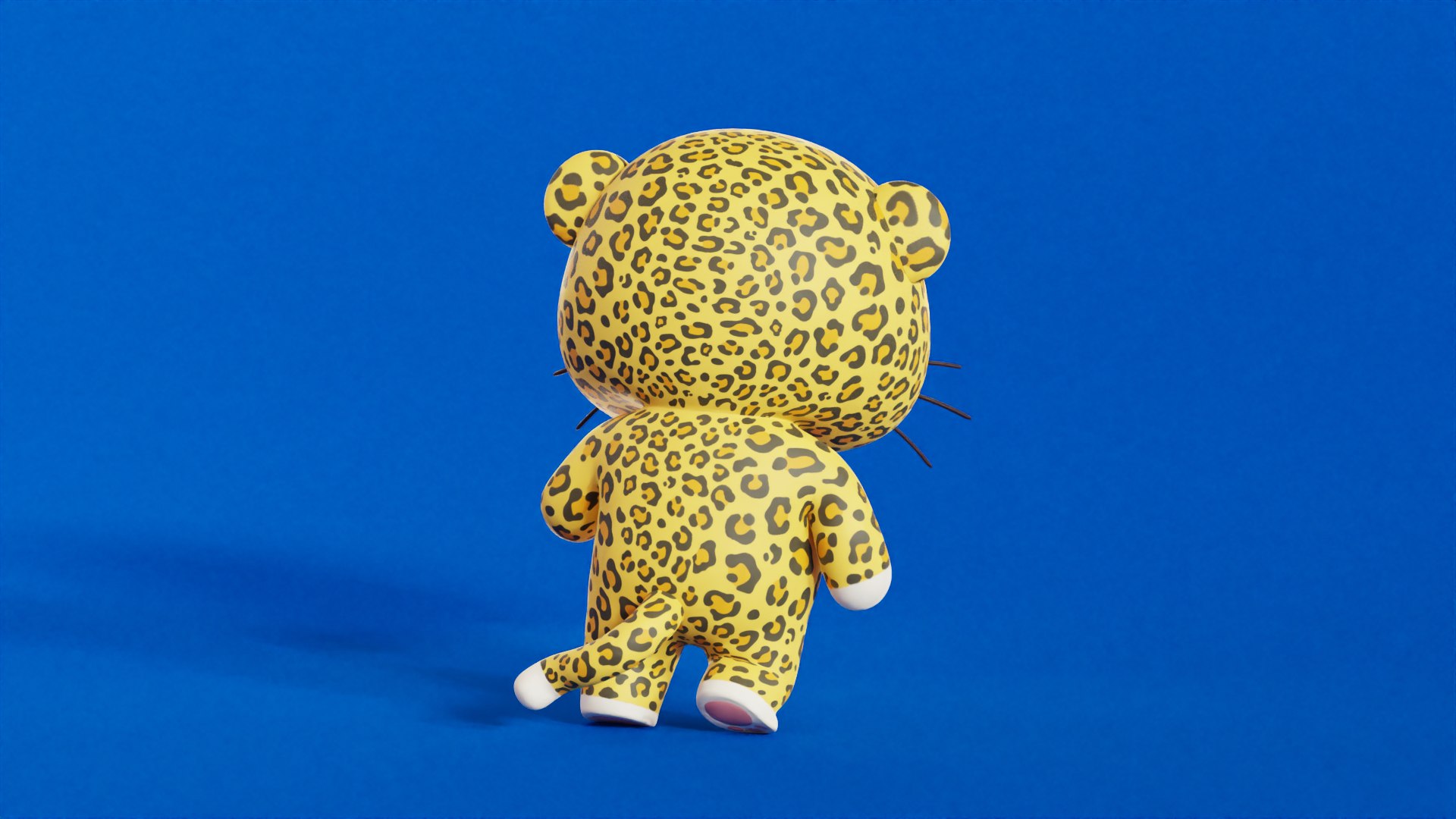 Cartoon Leopard Chibi Kawaii Character Rigged Animated Low-poly 3D ...