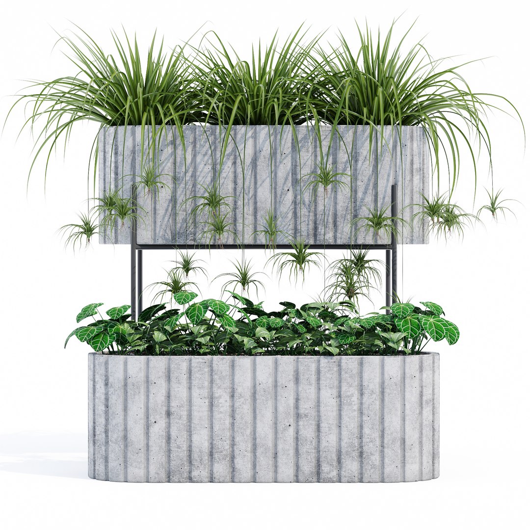 Ellipse Linea Flowerpot 3D - TurboSquid 1471900