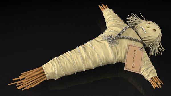 Traditional Voodoo Doll White 3D model - TurboSquid 1900355