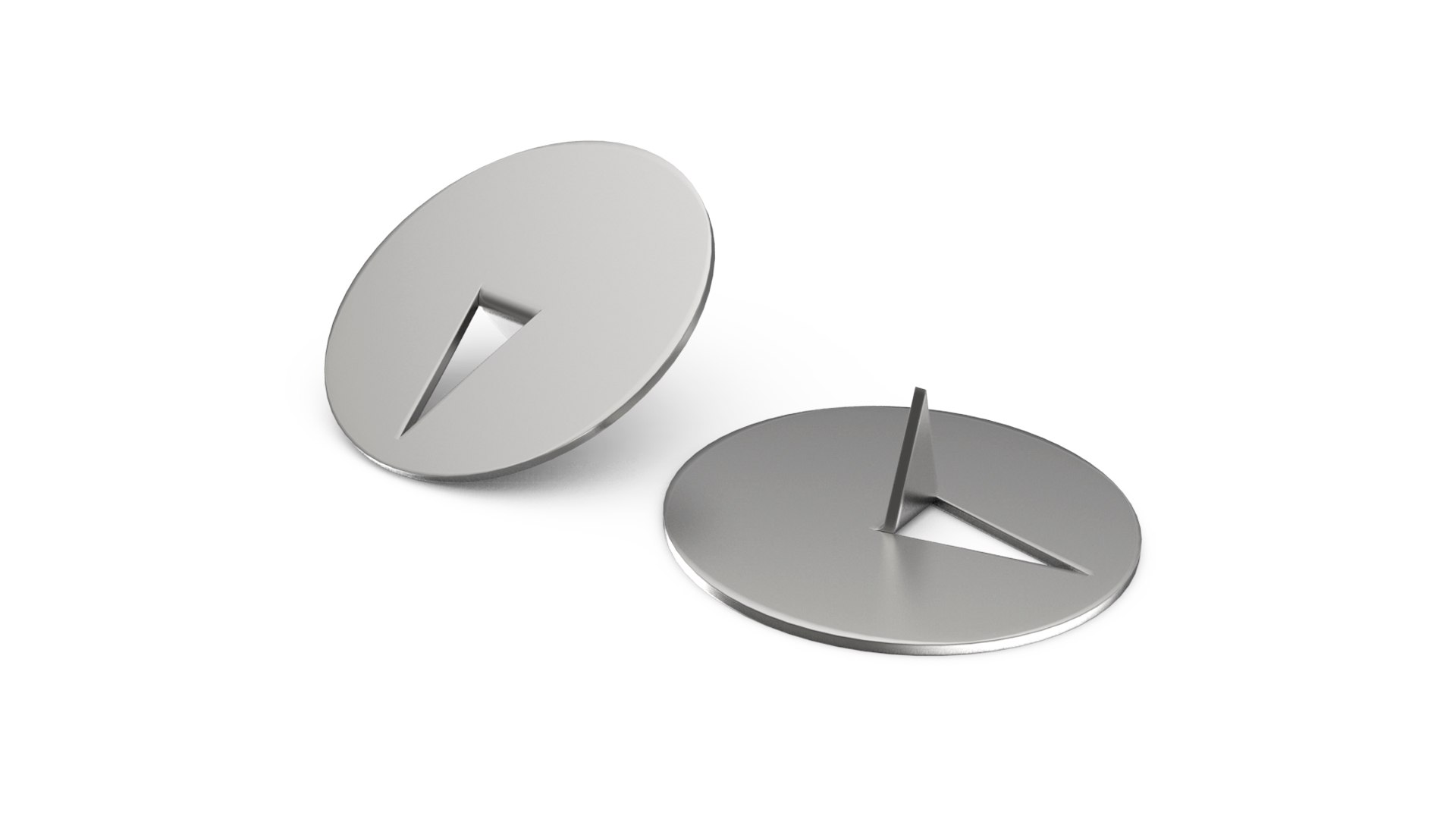 Metal Stationery Buttons 3D Model - TurboSquid 1725203