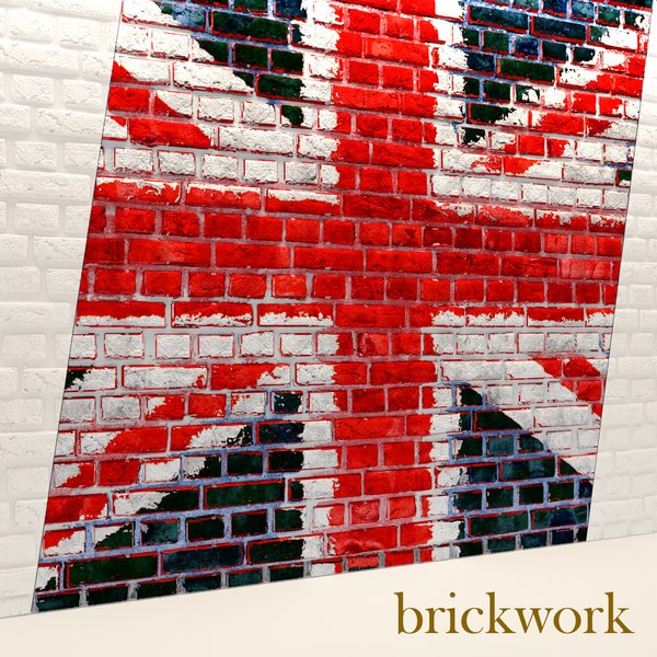 3d model bricks wall