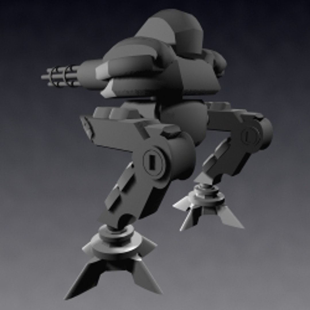 3d model mech warrior