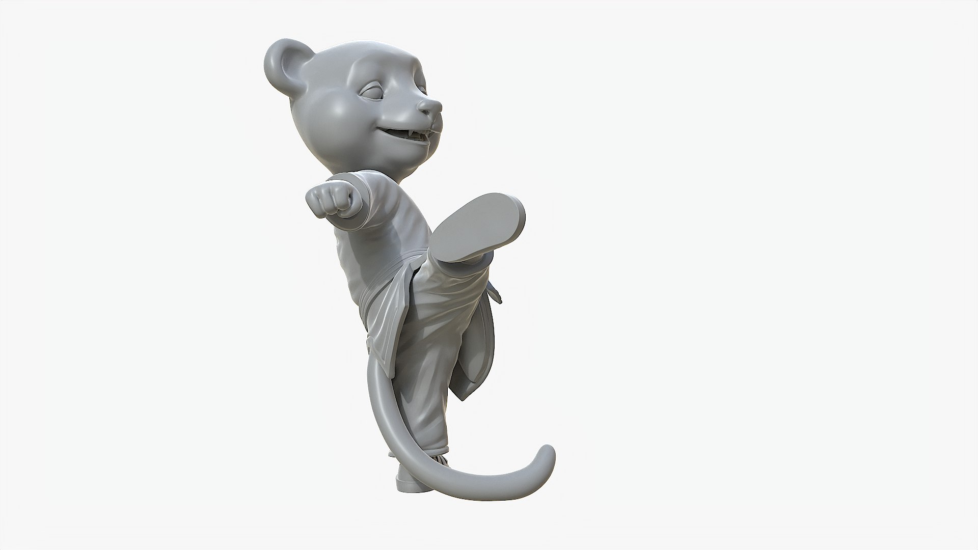 Karate Tiger Cub 2 3D Model - TurboSquid 1918917