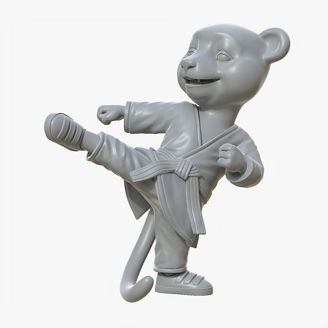 Karate Tiger Cub 2 3D Model - TurboSquid 1918917
