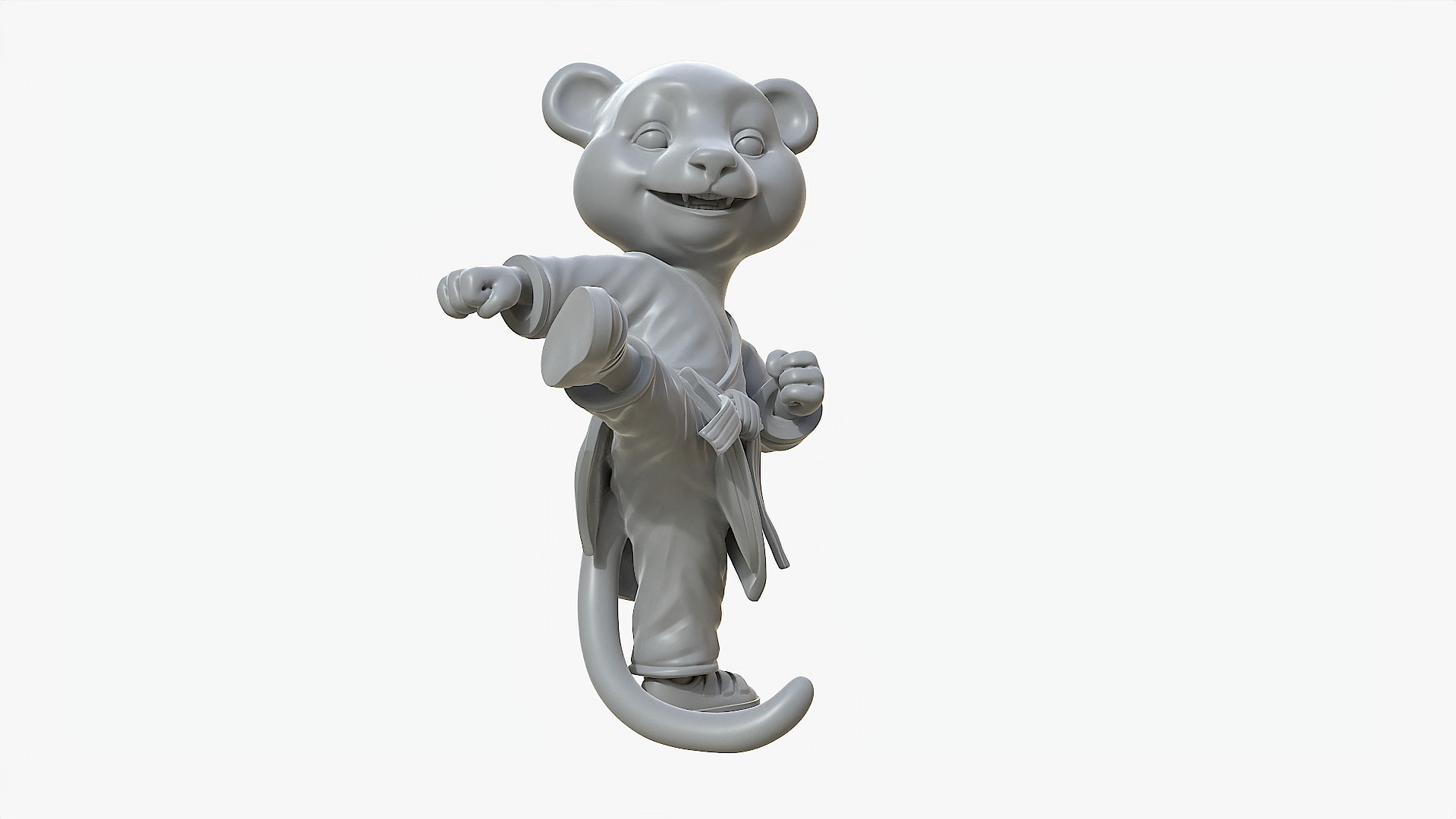 Karate Tiger Cub 2 3D Model - TurboSquid 1918917