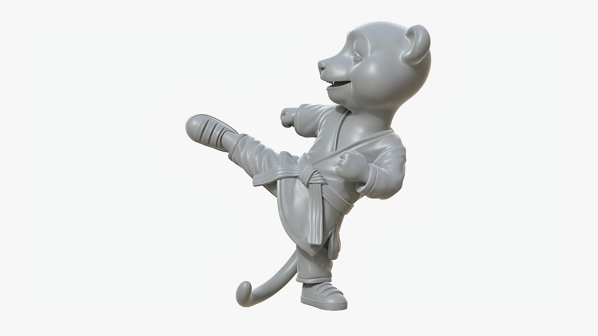 Karate Tiger Cub 2 3D Model - TurboSquid 1918917