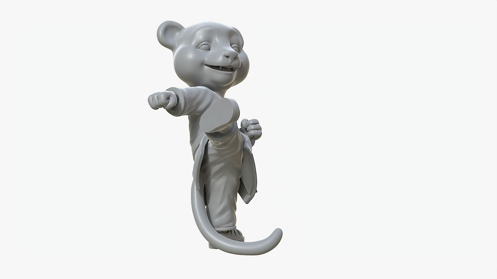 Karate Tiger Cub 2 3D Model - TurboSquid 1918917