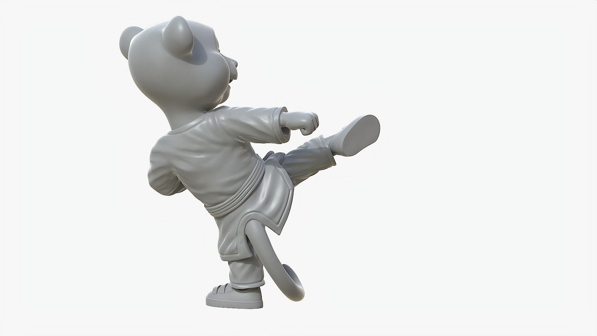 Karate Tiger Cub 2 3D Model - TurboSquid 1918917