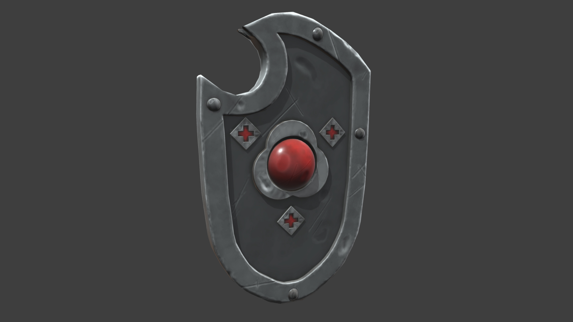 Stylized Steel Heater Shield 3D - TurboSquid 1783829