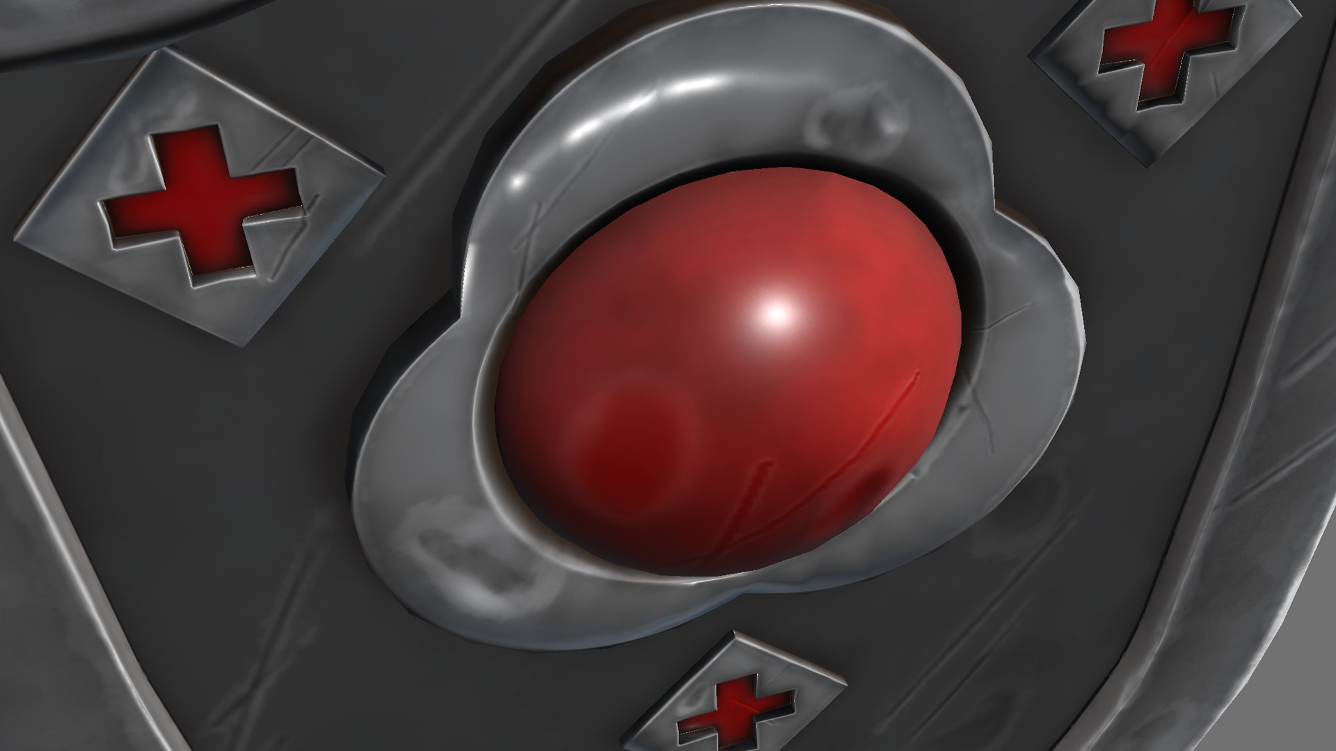 Stylized Steel Heater Shield 3D - TurboSquid 1783829