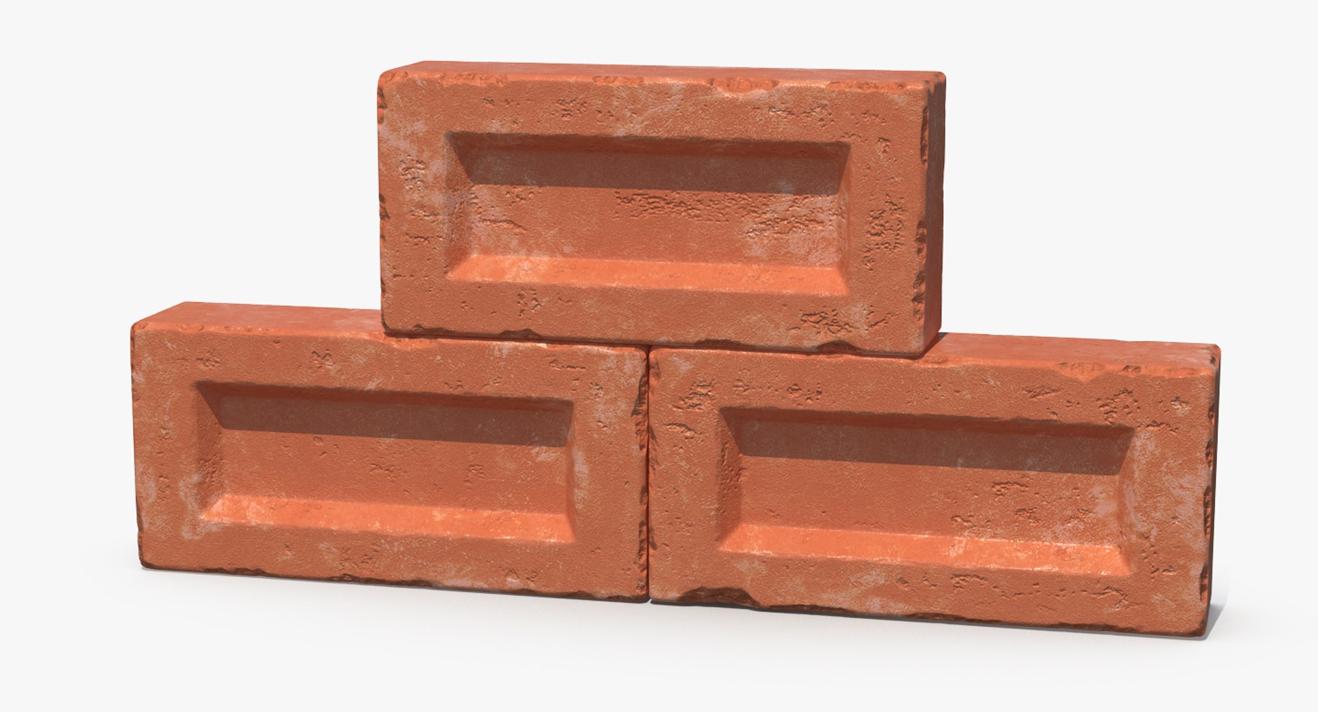 3D Bricks Red Block - TurboSquid 1339402