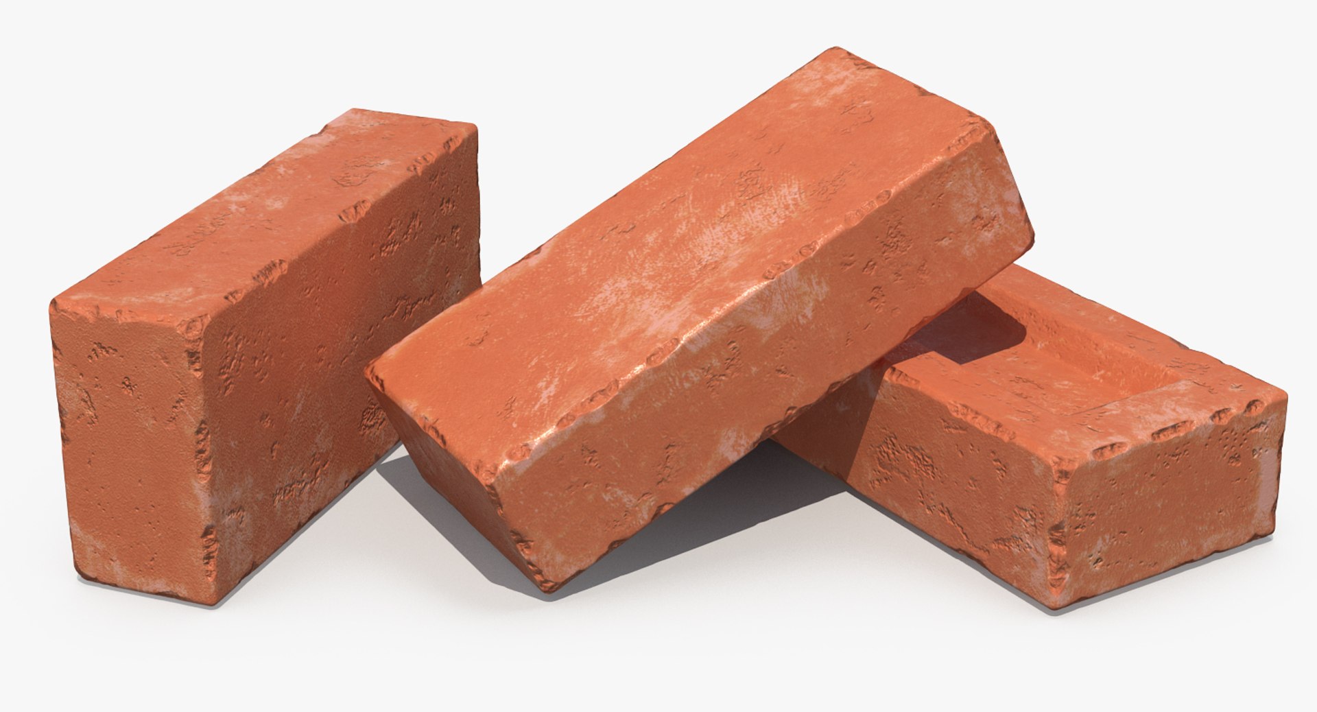 3D Bricks Red Block - TurboSquid 1339402