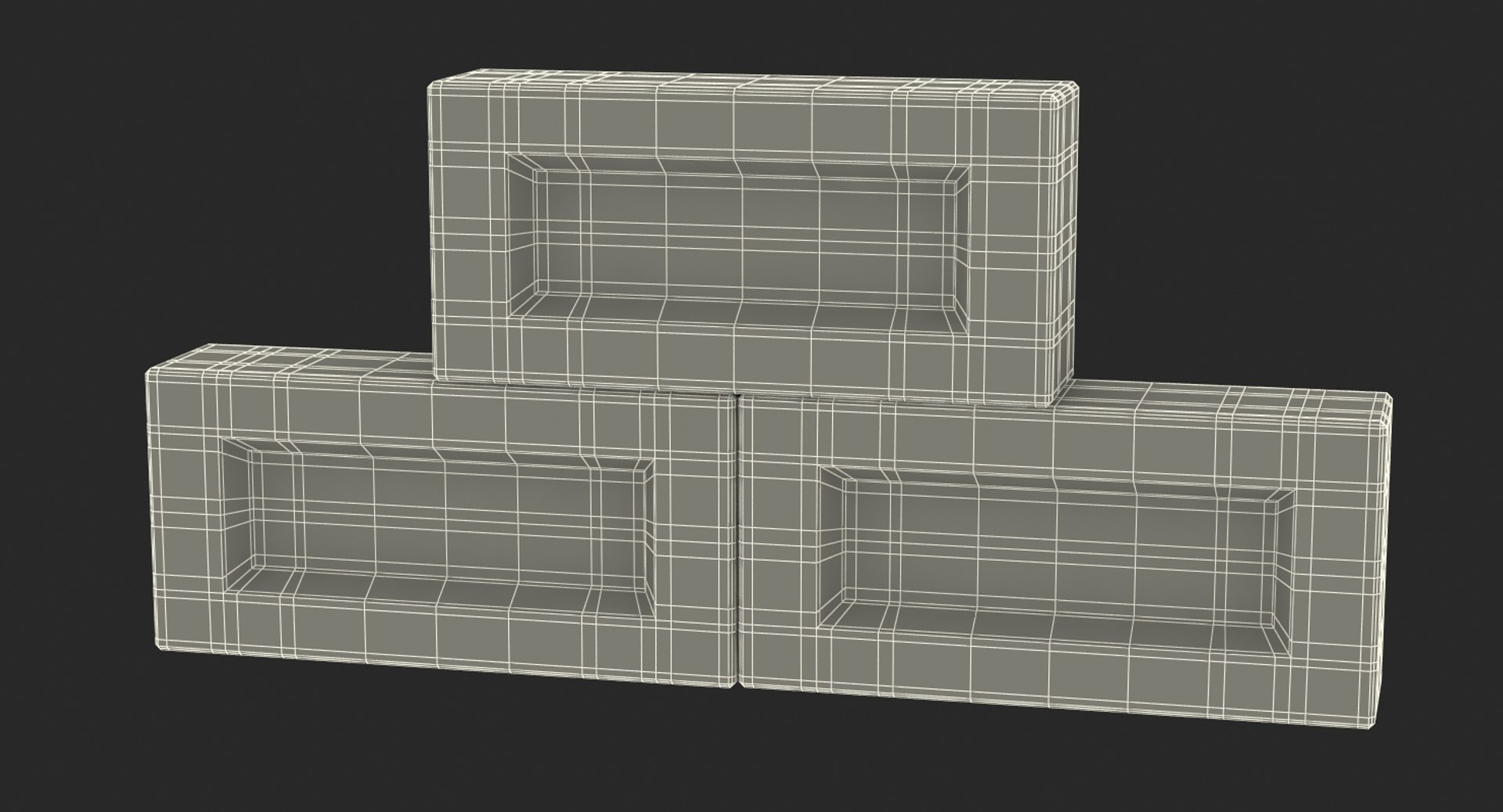 3D Bricks Red Block - TurboSquid 1339402