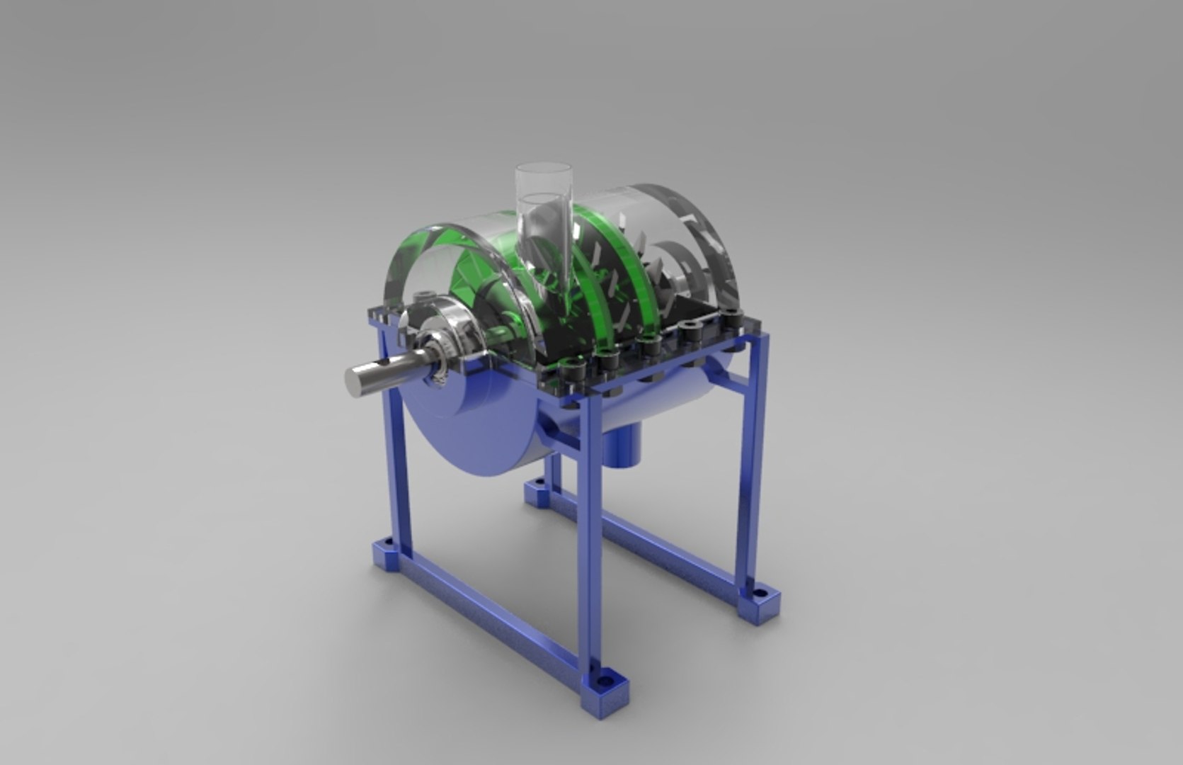 3d Model Of Reactive Steam Turbine 150