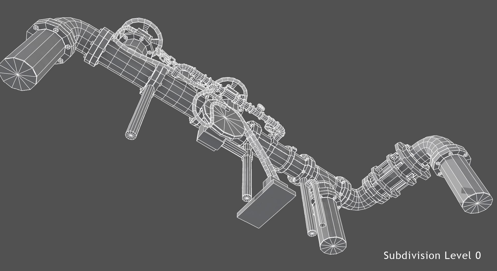 3d Model Pipe Realistic Background