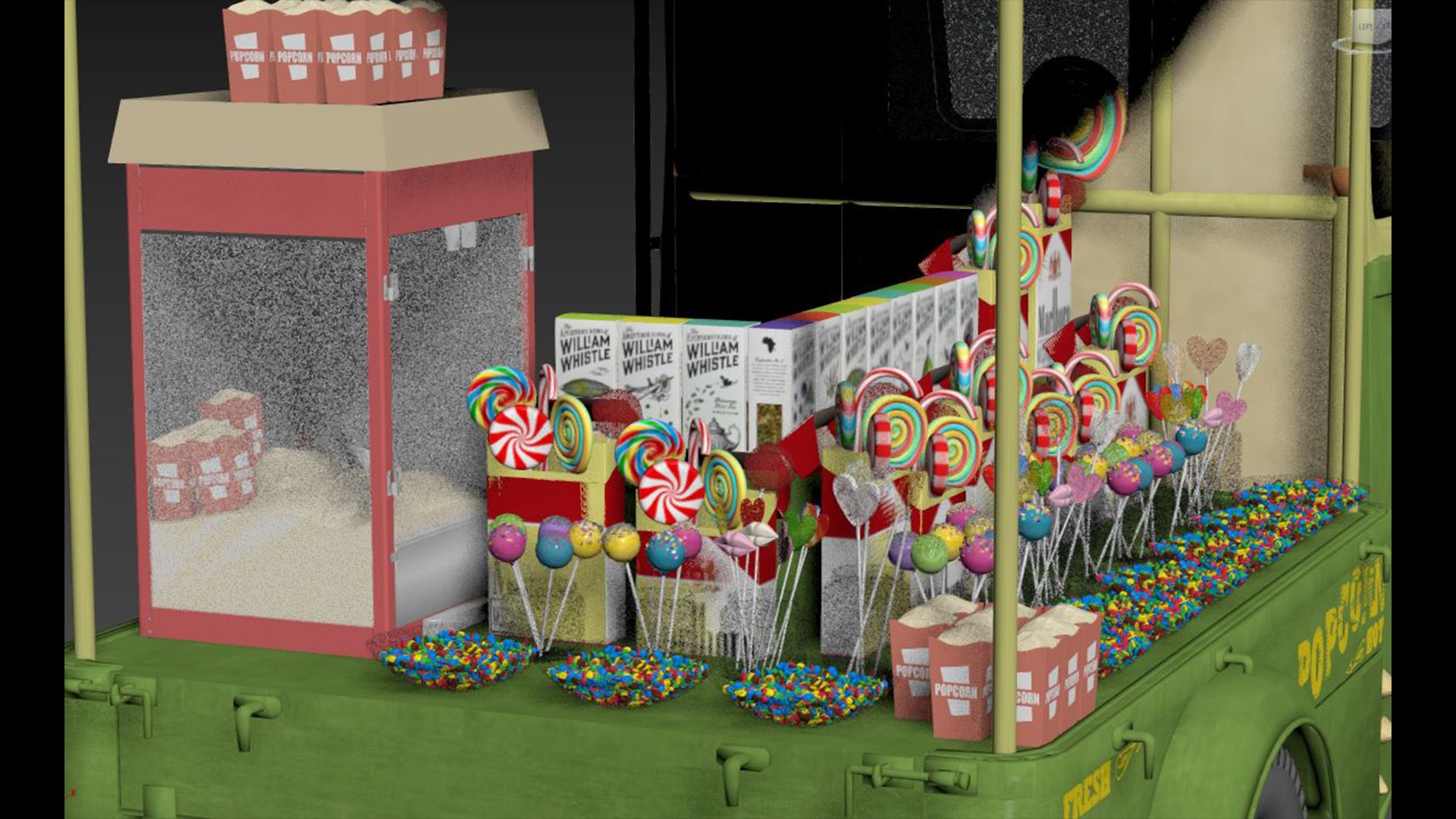 Candy Booth 3D Model - TurboSquid 2150689
