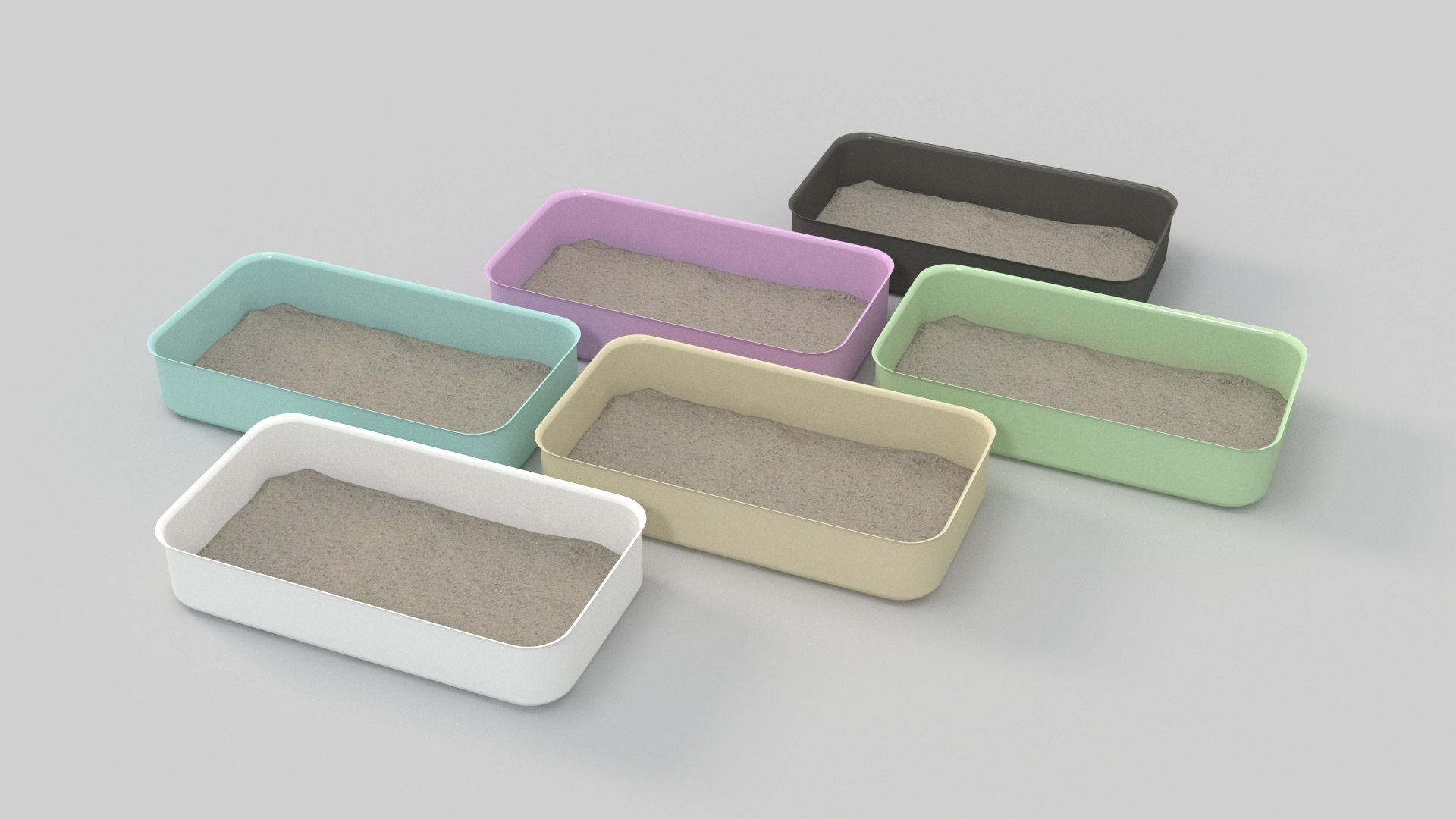 3D Model Cat Litter Box - TurboSquid 2204116