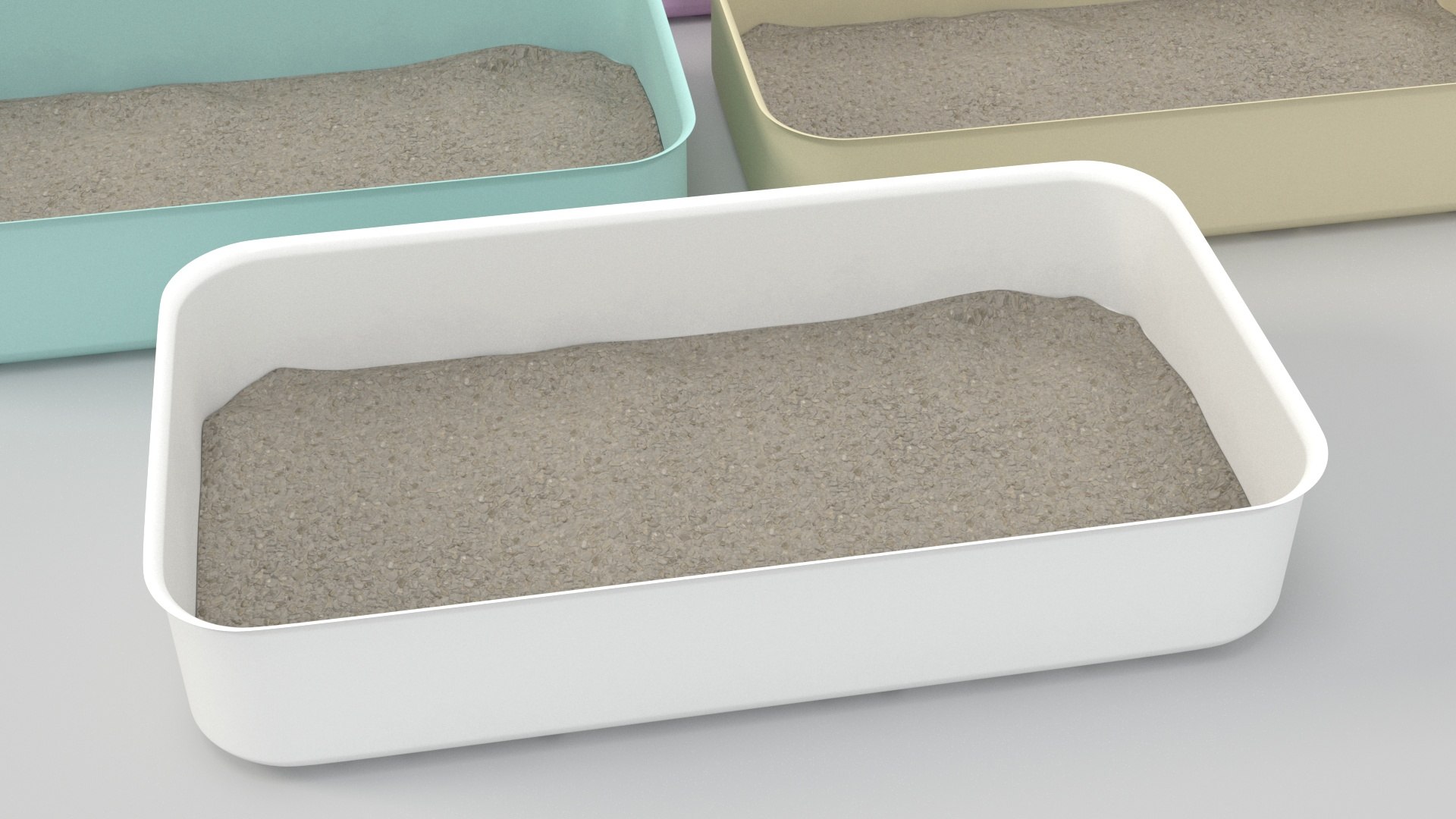 3D Model Cat Litter Box - TurboSquid 2204116