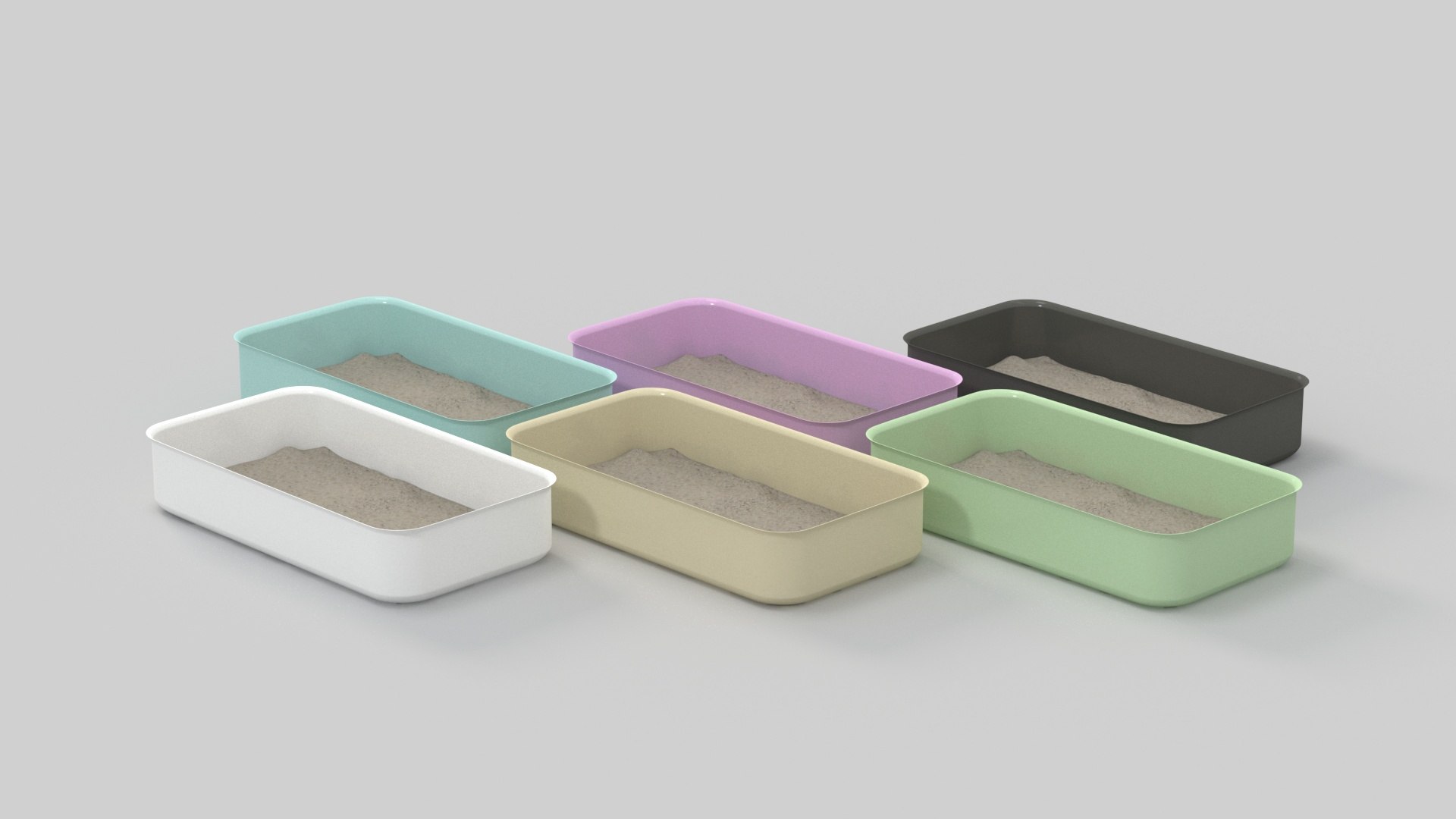 3D Model Cat Litter Box - TurboSquid 2204116