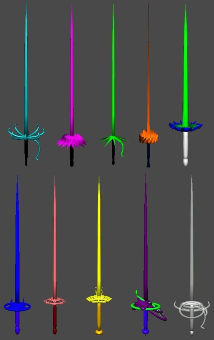 3ds Max Rapier Weapons Dueling