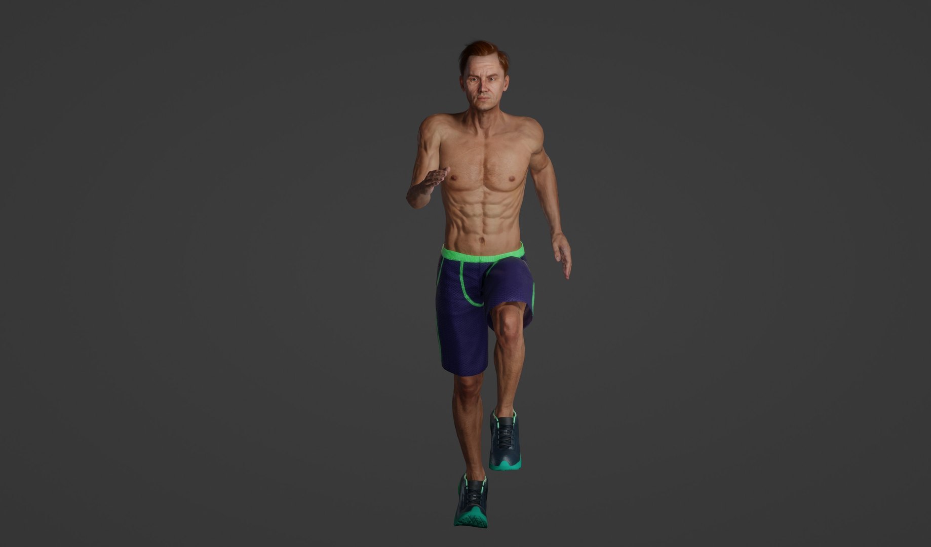 3D Realistic 3D Model Of A Determined Runner - TurboSquid 2171928