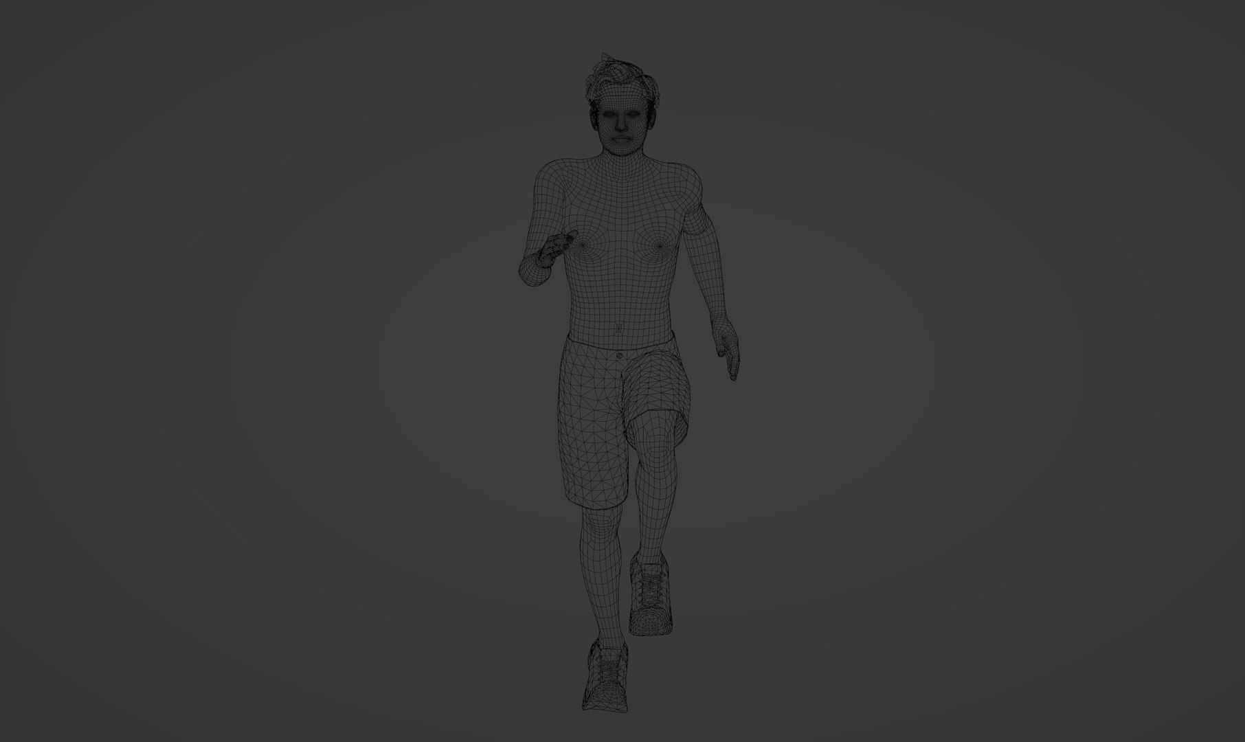 3D Realistic 3D Model Of A Determined Runner - TurboSquid 2171928