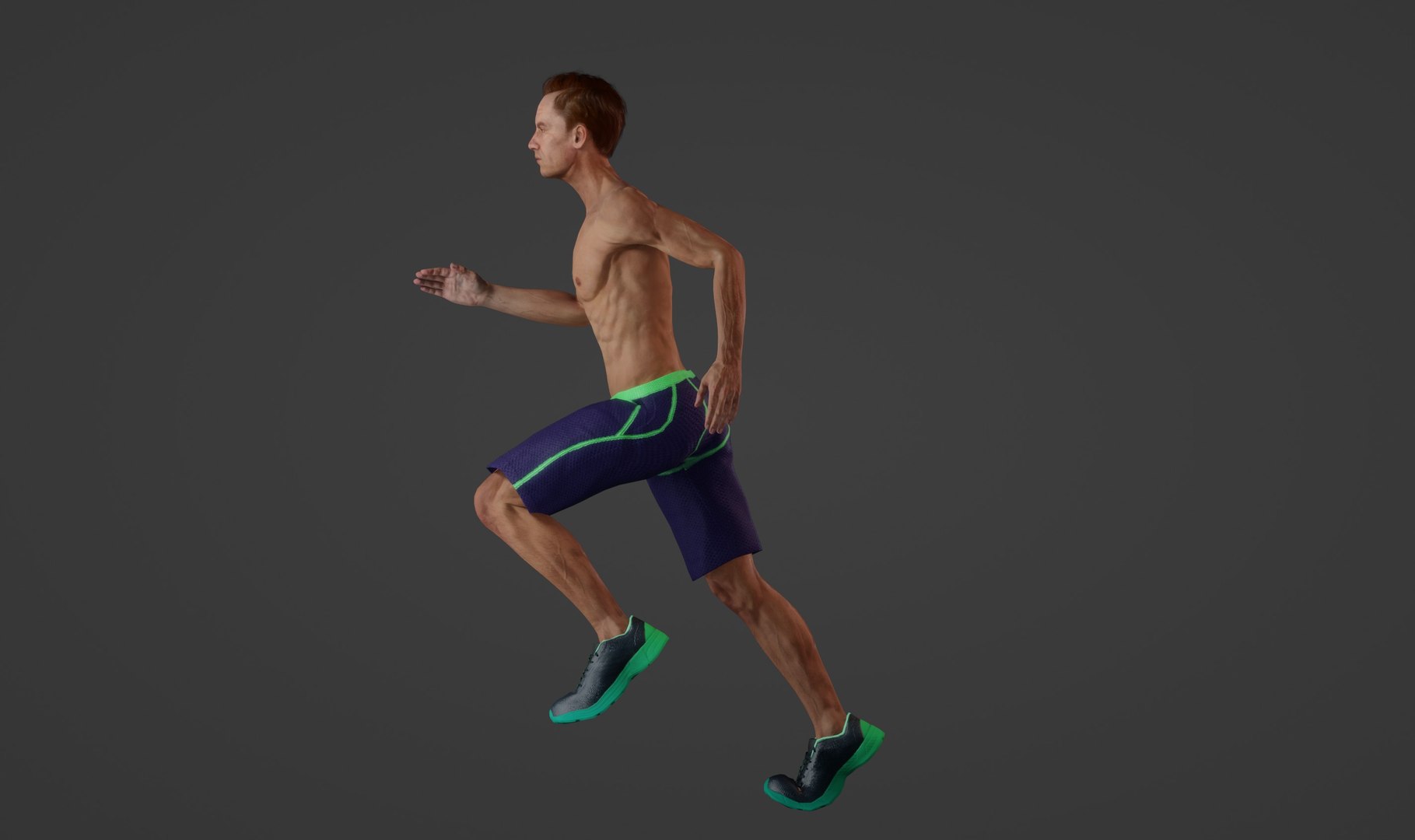 3D Realistic 3D Model Of A Determined Runner - TurboSquid 2171928