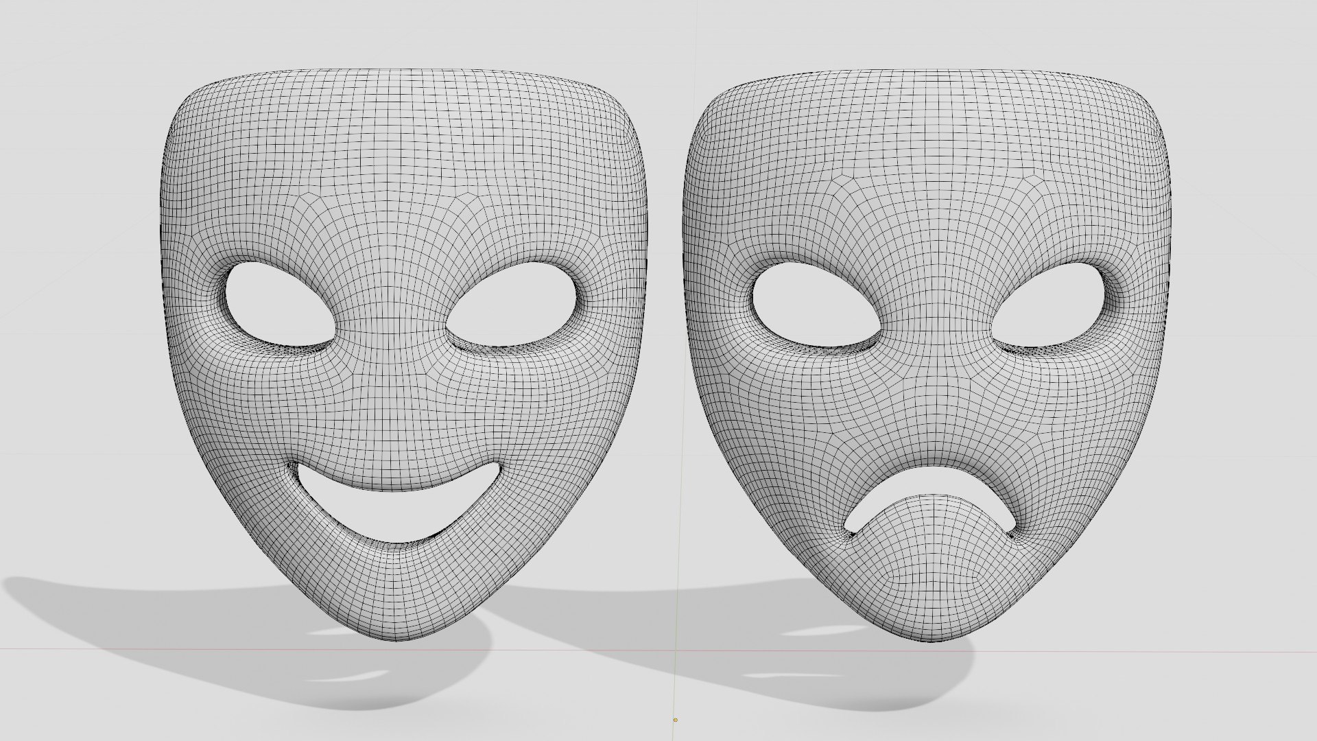 3D Theater Mask With Emotions - TurboSquid 2093100