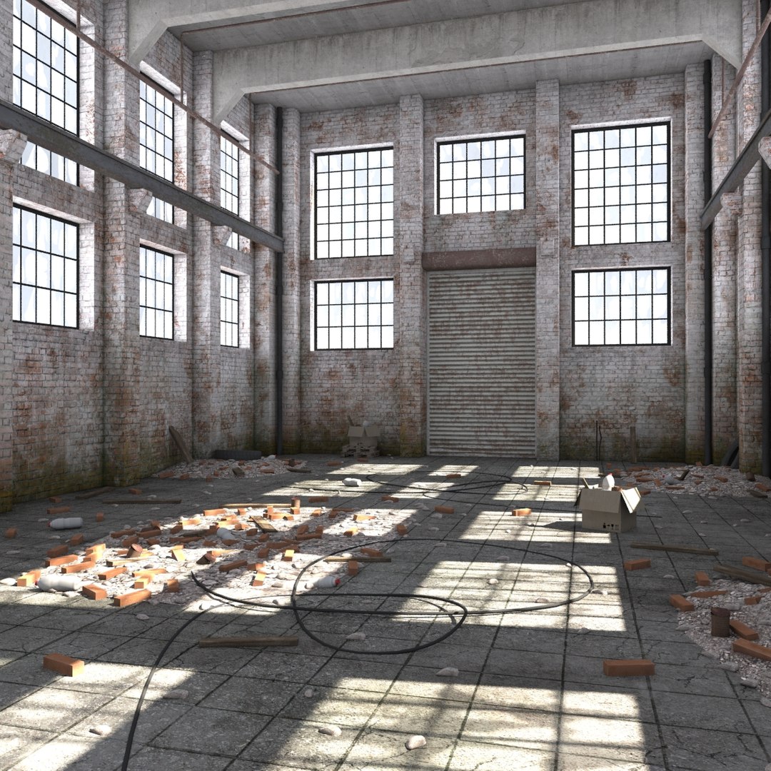 warehouse scene 3d model