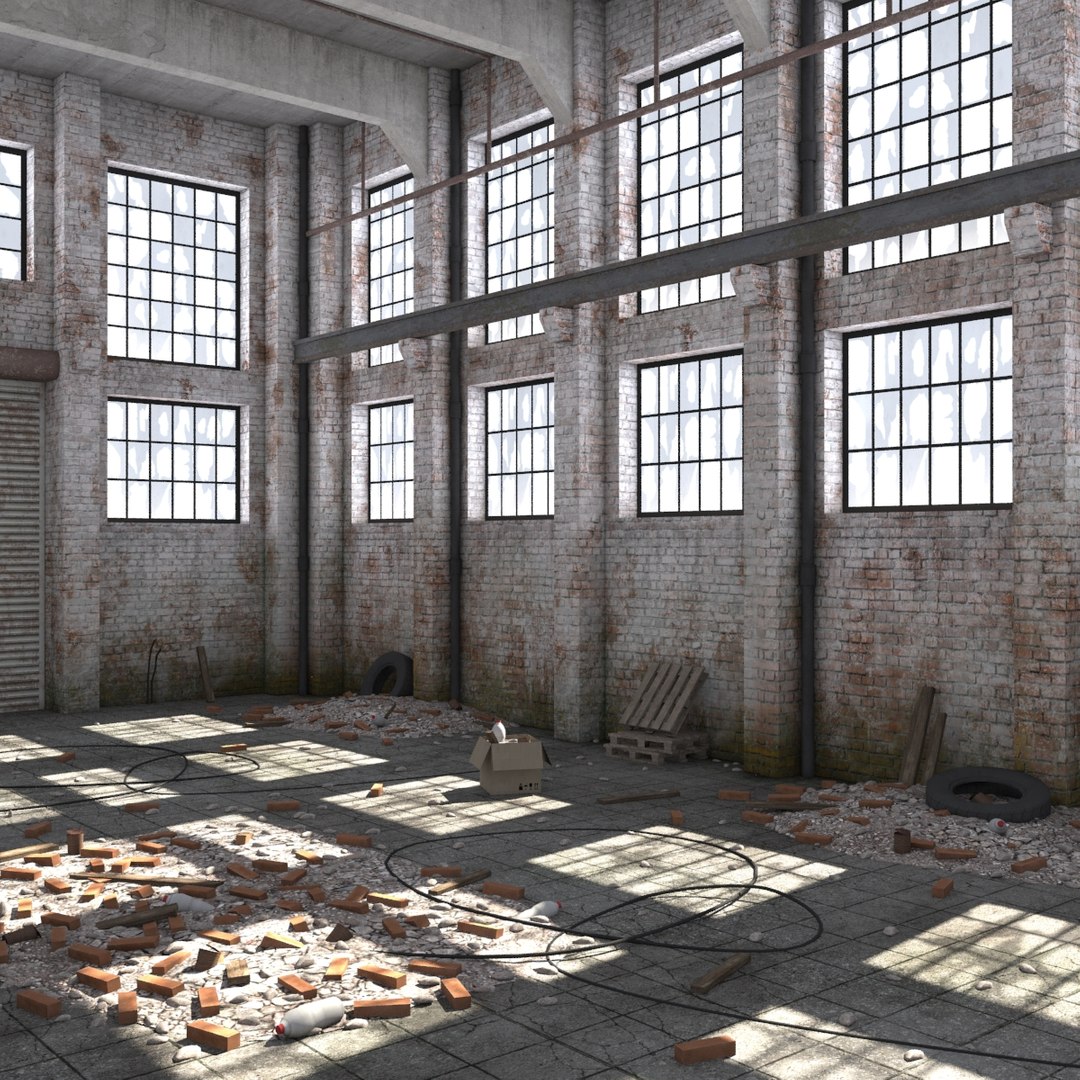 warehouse scene 3d model