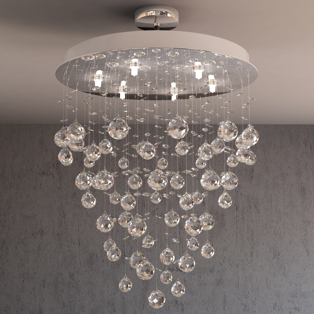 3d Crystal Chandelier Waterfall