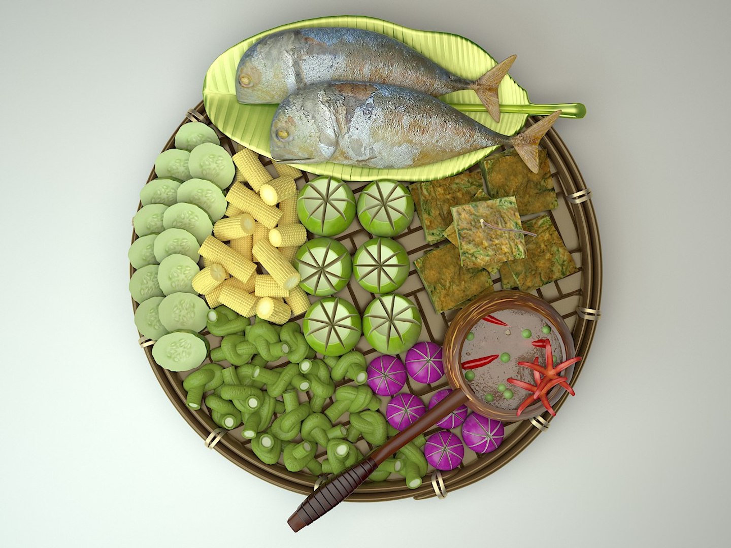 3D Model Kapi Chili Paste Food - TurboSquid 1301116